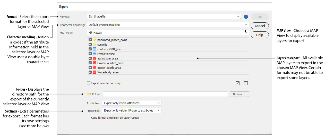 Exporting MAP Views and MAP Layers – Avenza Systems